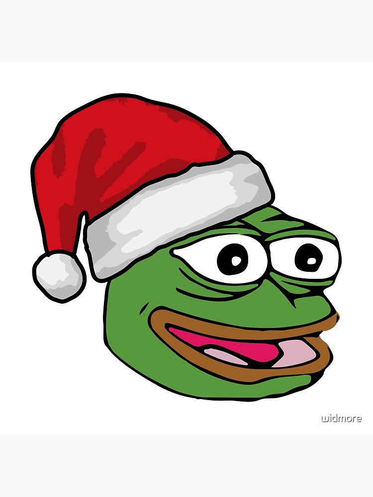 "Christmas Pepe" Art Print for Sale by widmore | Redbubble