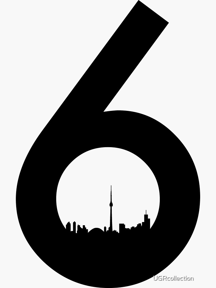 "Toronto 6 Silhouette Graphic TDot, 416, T.O, The6ix Canadian City ...