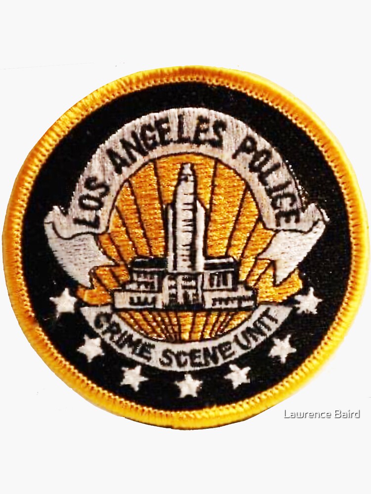 "LAPD Crime Scene Unit" Sticker for Sale by lawrencebaird | Redbubble