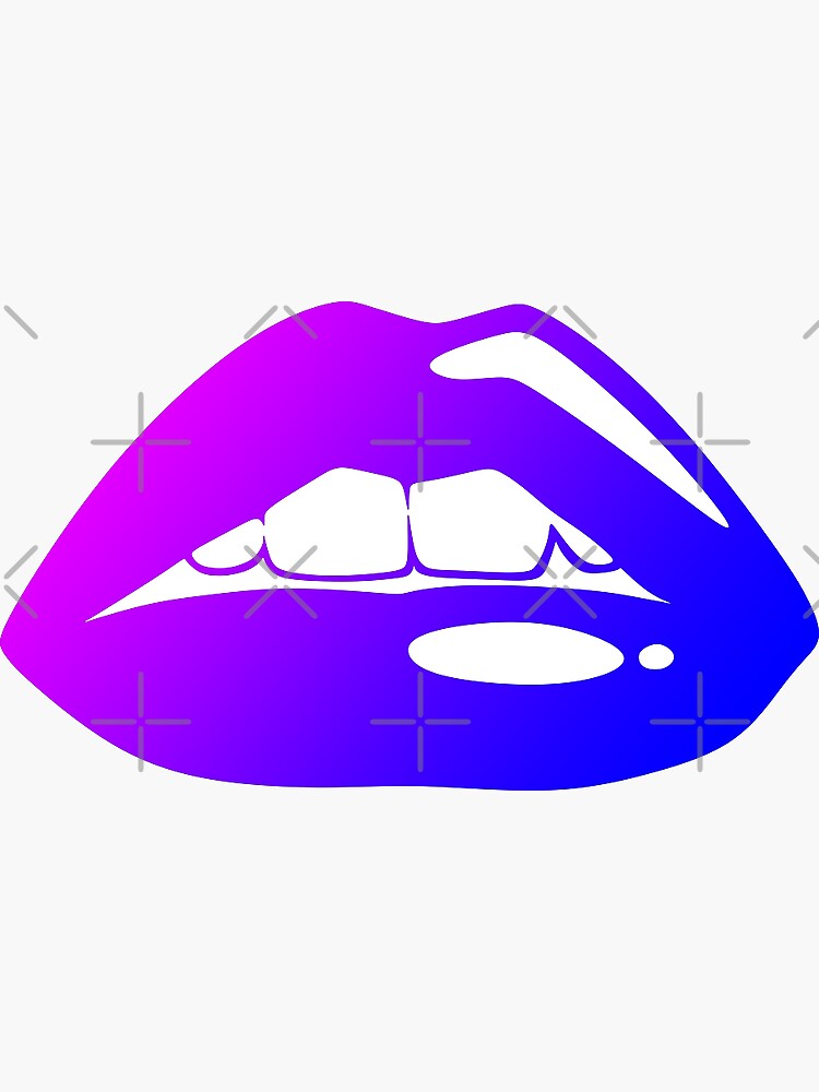 "Fun Masks, Cool Masks, New Lips design face masks, stickers" Sticker ...