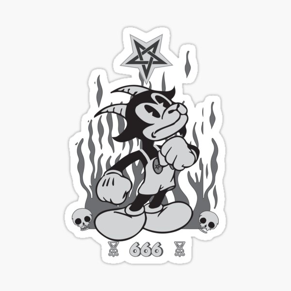 "Hell Cartoon" Sticker for Sale by cykore69 | Redbubble