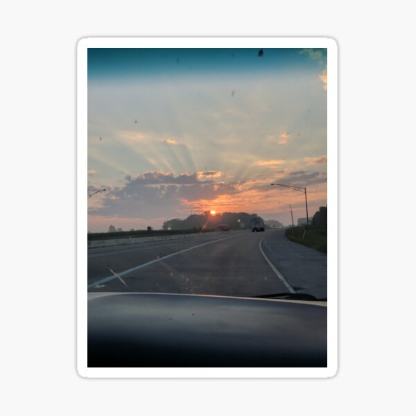 "sunrise " Sticker for Sale by Shaylee2222 | Redbubble
