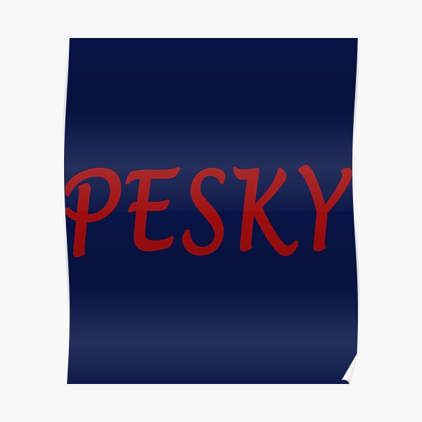 "pesky bird " Poster for Sale by LYNCH-CADSN | Redbubble