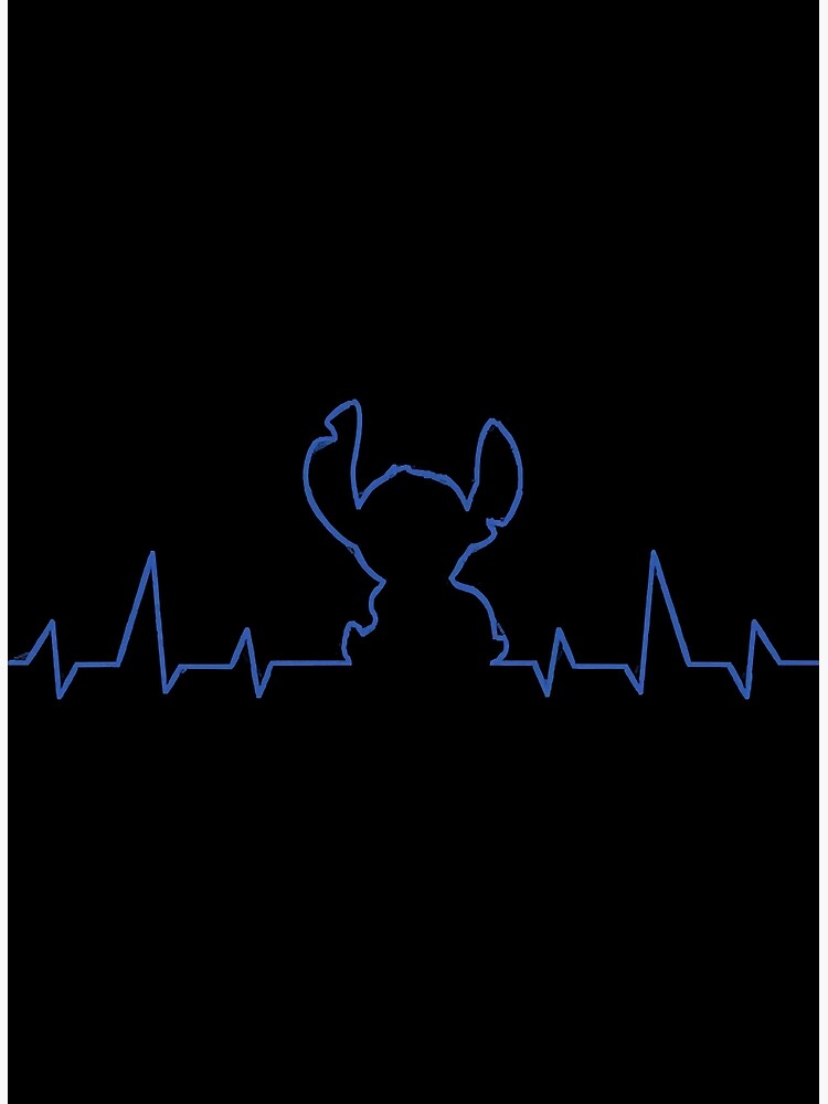 "Stitch Heartbeat Lilo & Stitch " Art Print by dongocoan | Redbubble