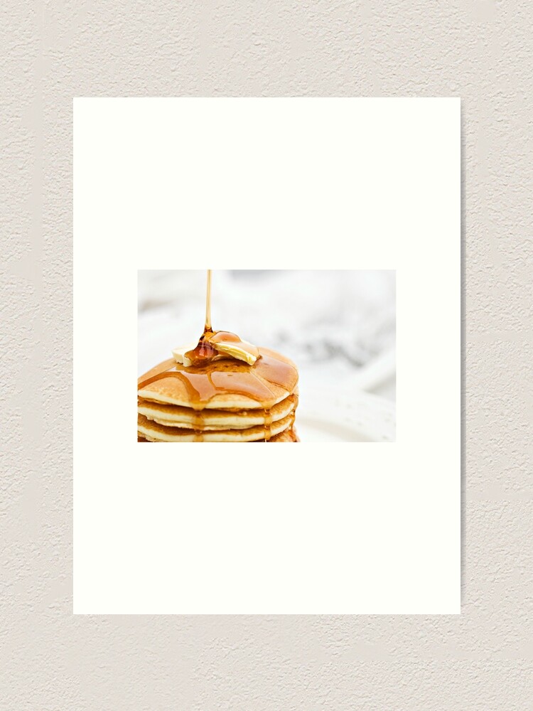 "Maple Syrup Pour Pancake Stack" Art Print for Sale by ncameron93 ...