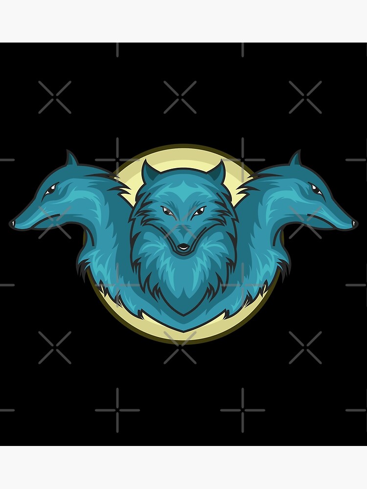 "Three Headed Wolf" Poster by Dickypratama10 | Redbubble