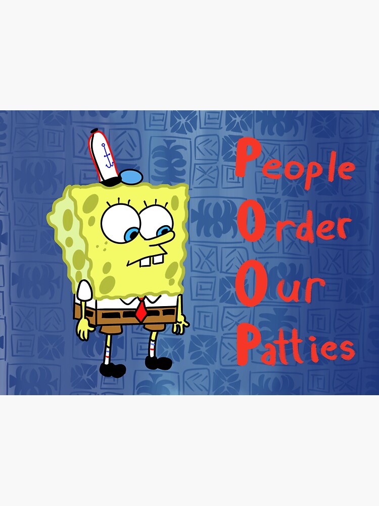 Acrainm Spongebob Poop Albino & Preto SpongeBob SquarePants Collection
