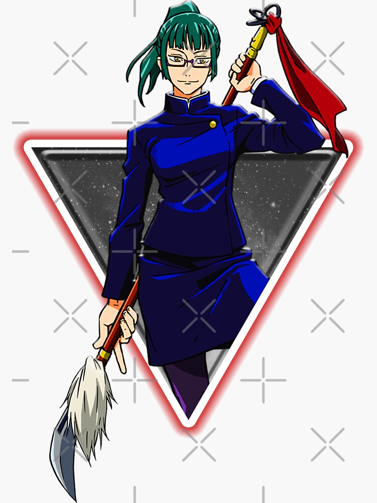 "MAKI ZENIN" Sticker for Sale by TRIANGLEDOWN | Redbubble