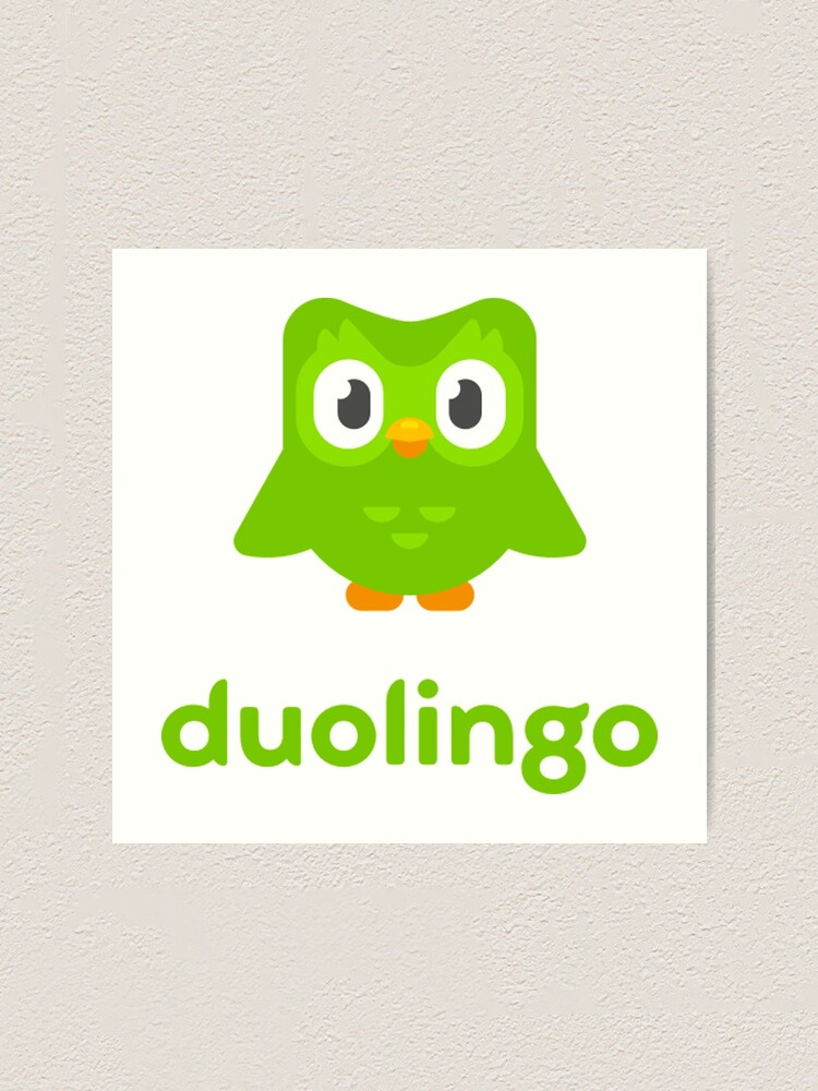 "duolingo" Art Print for Sale by Ruissikaa | Redbubble