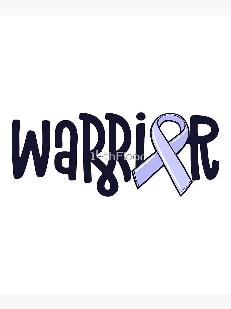 "Warrior Stomach Cancer Awareness Periwinkle Ribbon Gastric" Poster for ...