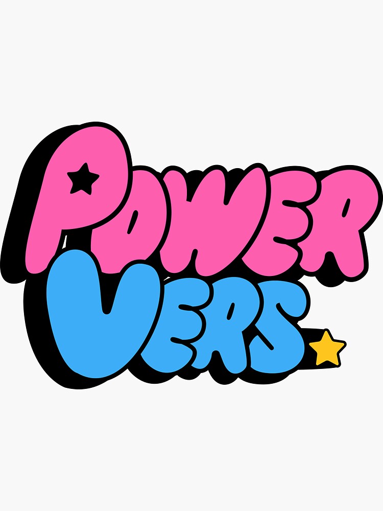 "POWER Vers" Sticker for Sale by supergayland | Redbubble
