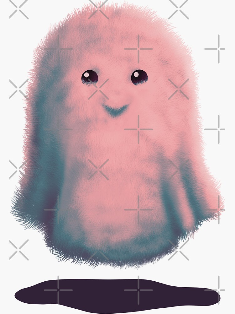 "Halloween Furry Ghost 2" Sticker for Sale by KmanDesign | Redbubble