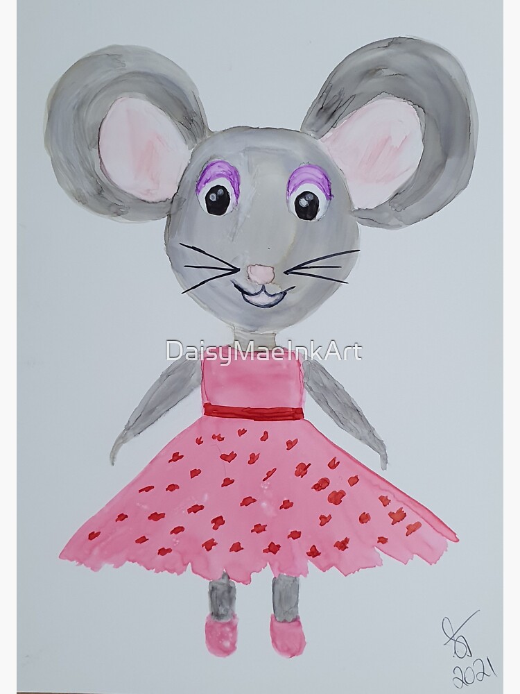 "Millie the Mouse" Sticker for Sale by DaisyMaeInkArt | Redbubble