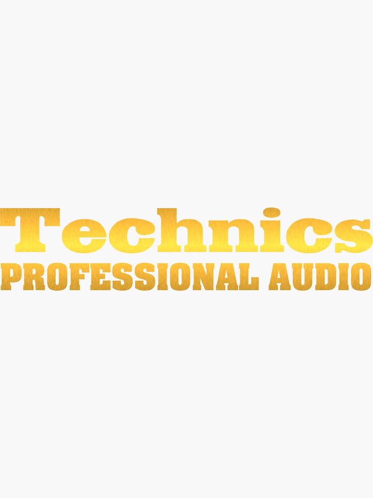 "Golden Technics " Sticker for Sale by masubian | Redbubble