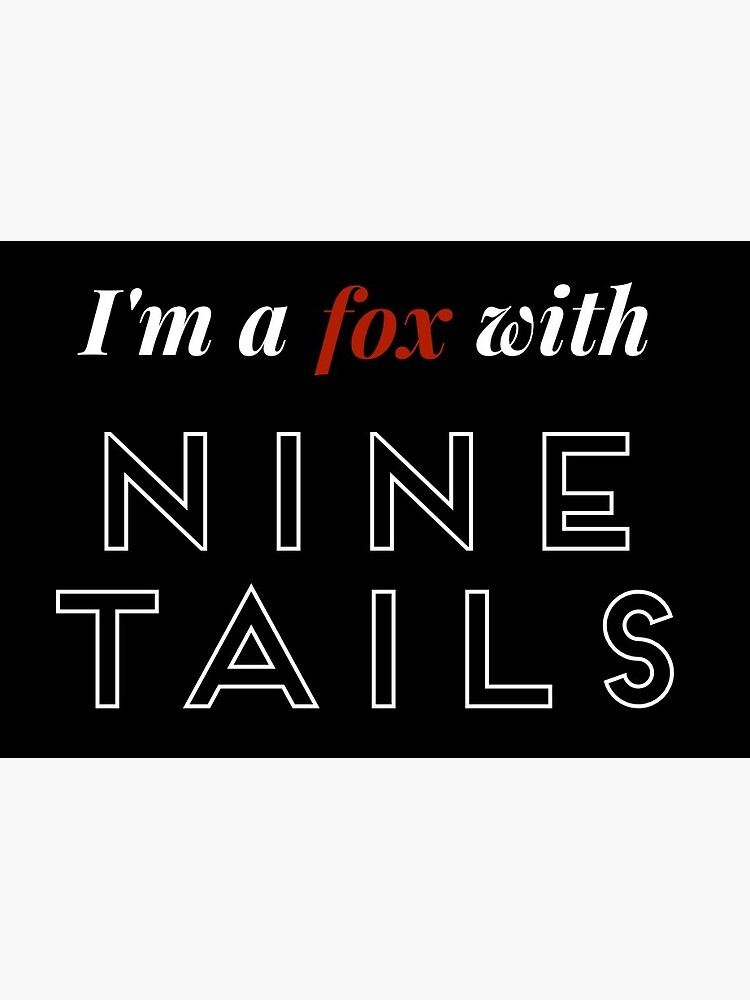 " Nine tails " Sticker by RenardRoux | Redbubble