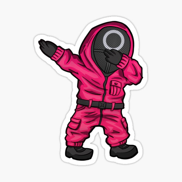 "Squid Dab Circle Guard Squid Game Sticker" Sticker for Sale by ...
