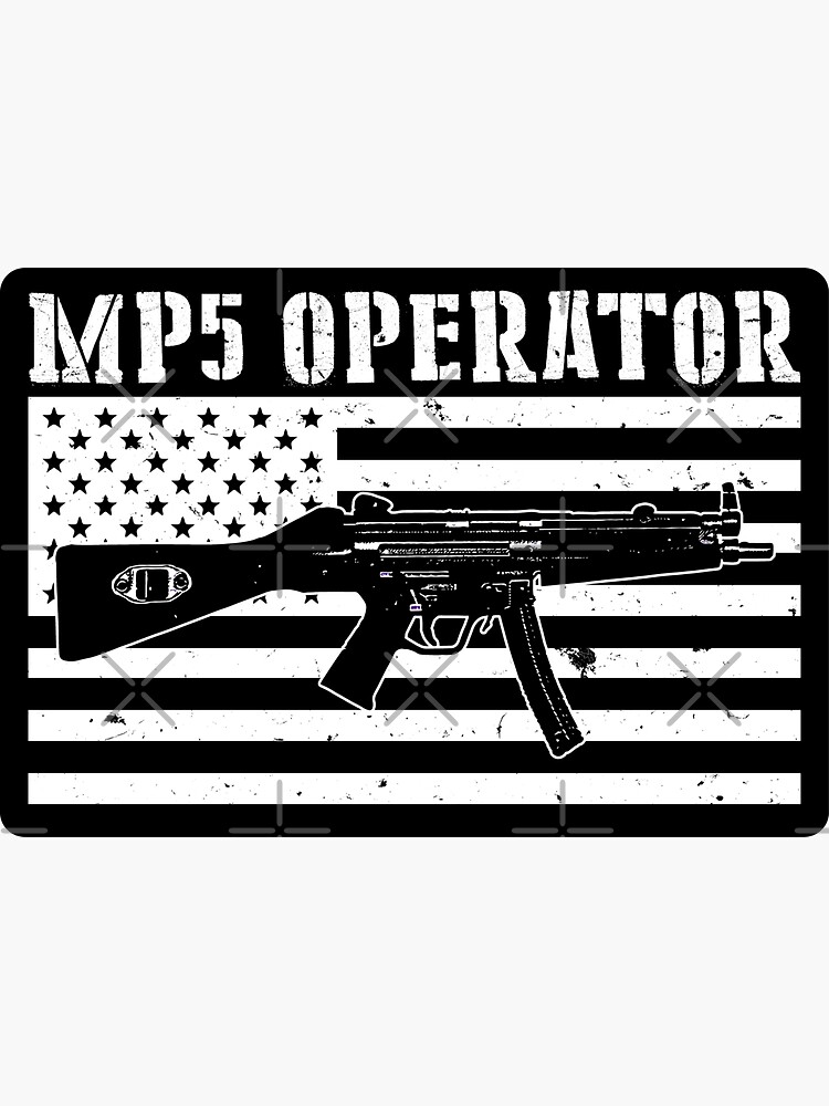 "MP5 OPERATOR USA FLAG" Sticker for Sale by alt36 | Redbubble