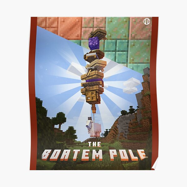 "Hermitcraft - The Boatem Pole " Poster for Sale by PAUL-DSNCA | Redbubble
