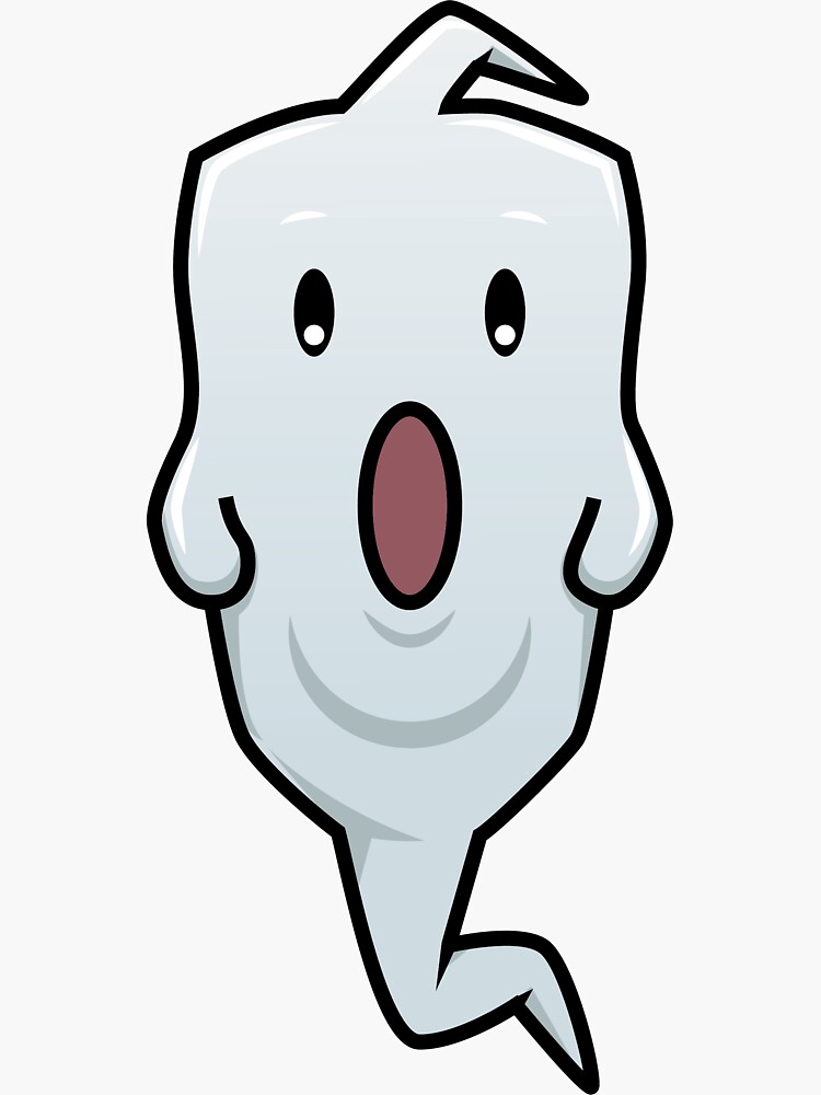 "Surprise Ghost Emoji" Sticker for Sale by mejyam204 | Redbubble