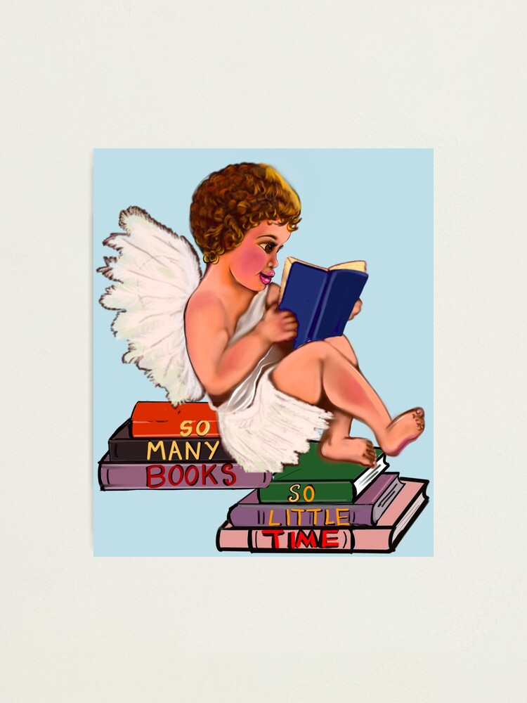 Lámina fotográfica «Ángel ratón de biblioteca - pequeño ángel ratón de ...