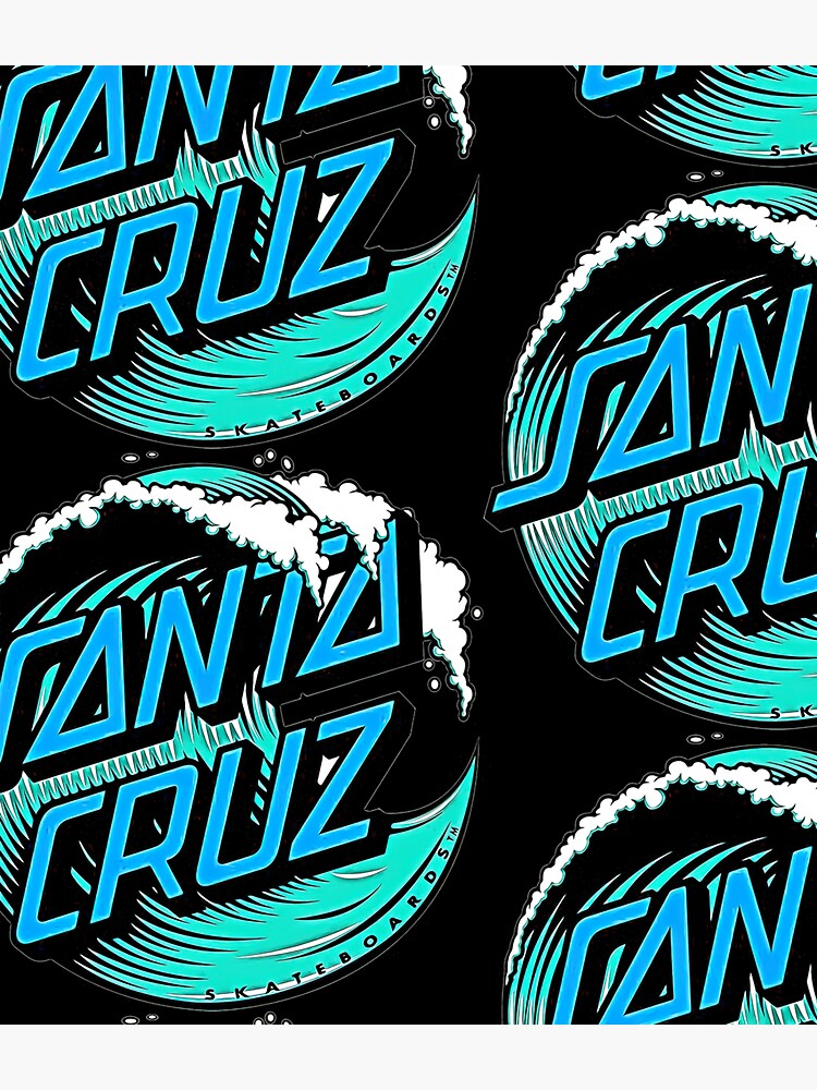 "Santa Cruz Wave Backpack " Sticker by granularmischie | Redbubble
