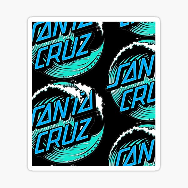 "Santa Cruz Wave Backpack " Sticker by granularmischie | Redbubble