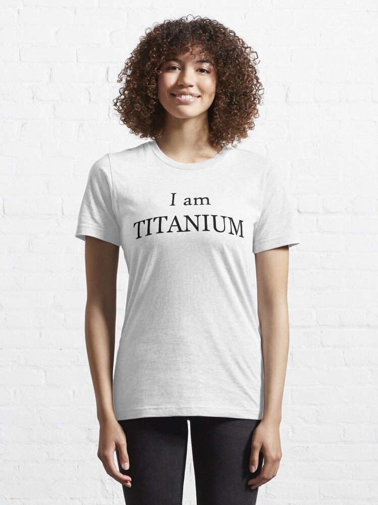 "Titanium (black)" T-shirt for Sale by HelenCat | Redbubble | titanium ...
