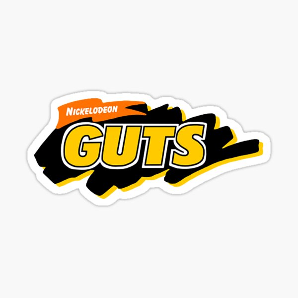 Nickelodeon Guts Logo GUTS " Sticker For Sale By Humorous029