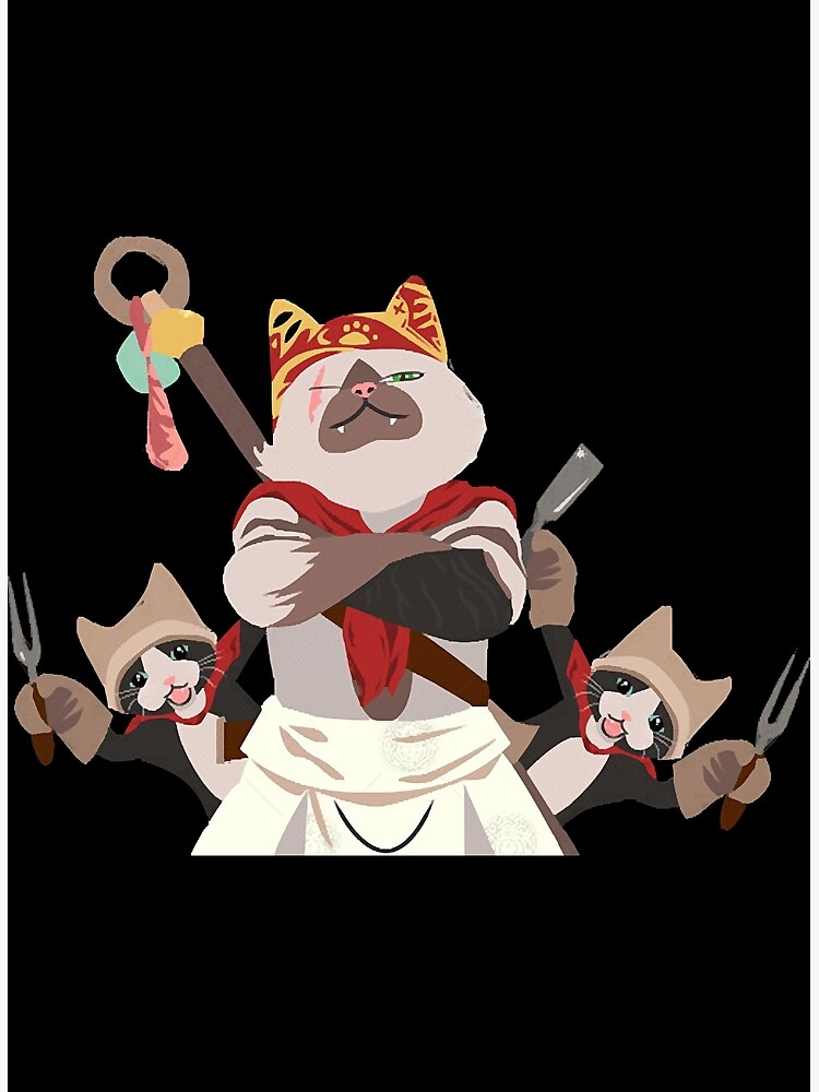 "Monster Hunter World Meowscular Chef " Poster by phamquynh | Redbubble