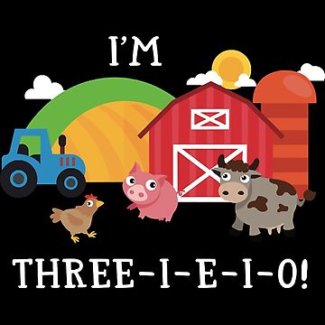 "Im Three-I-E-I-O " Sticker for Sale by inhha8123 | Redbubble