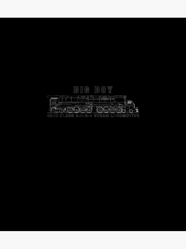 "Big Boy 4000 Class Steam Locomotive American Train Blueprint" Poster ...