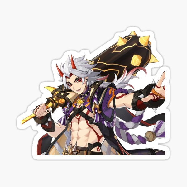 "Arataki Itto (Genshin Impact)" Sticker for Sale by kawaiicrossing ...