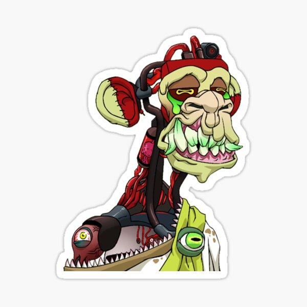 Stickers Paper Mutant Ape Yacht Club MAYC #4849 Stickers etna.com.pe