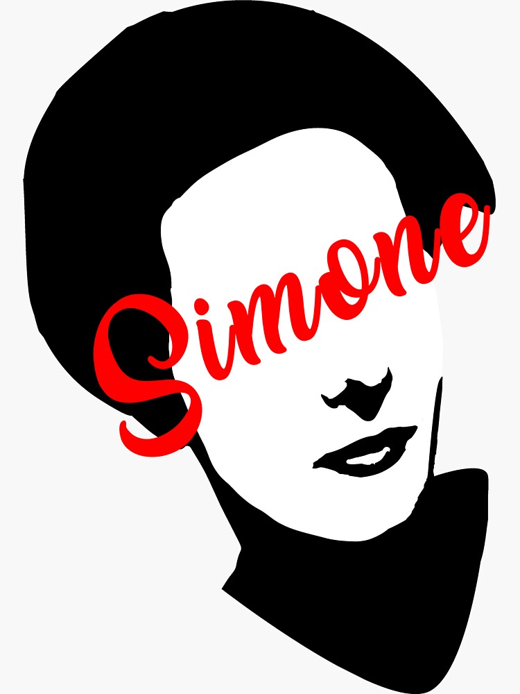 "Simone de Beauvoir" Sticker for Sale by Pamshop | Redbubble