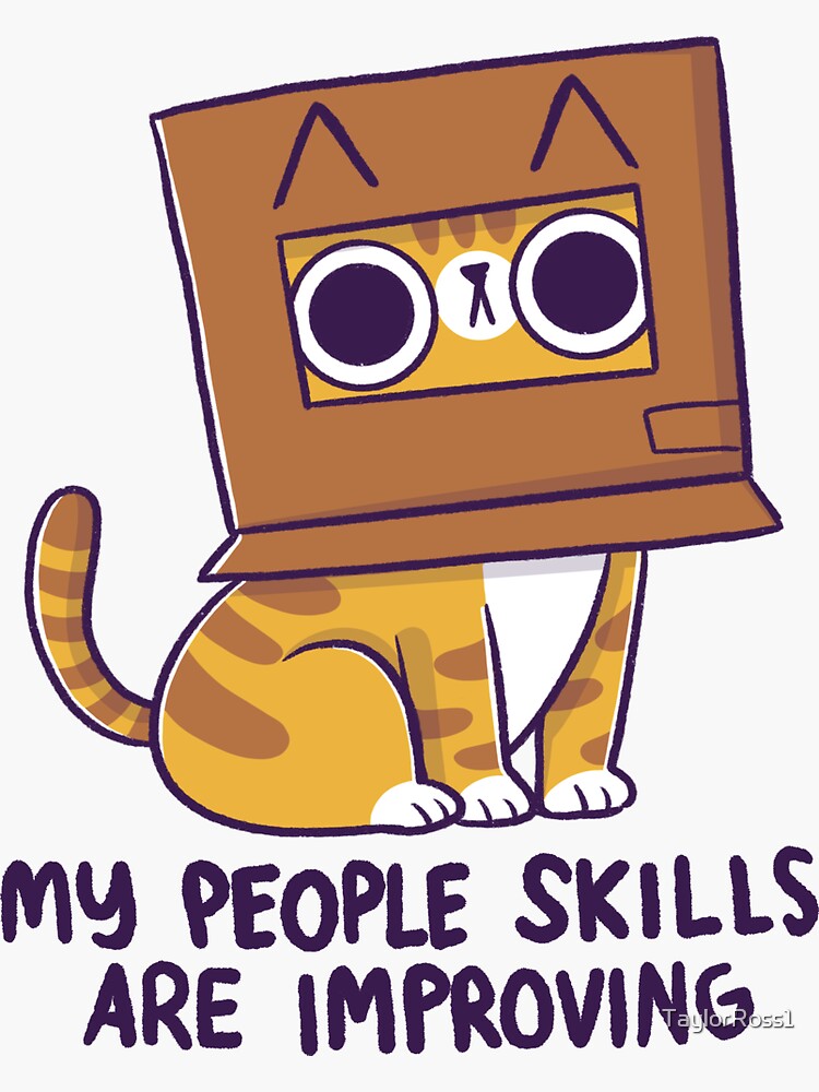 "People Skills" Sticker for Sale by TaylorRoss1 | Redbubble