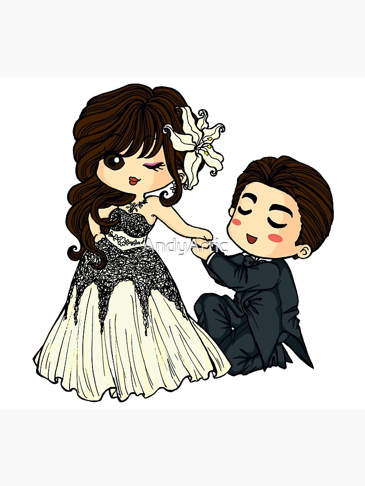 "Chibi Wedding" Poster for Sale by AndyArtic | Redbubble