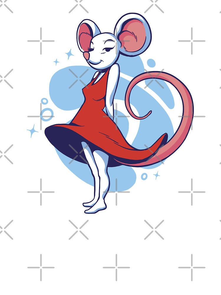 Cute Cartoon Girl Mouse