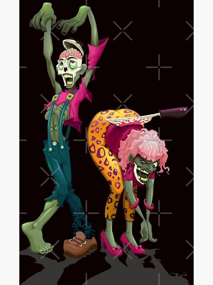 "Dance and Twerk - Dynamic Zombie Duo Couple " Poster for Sale by ...