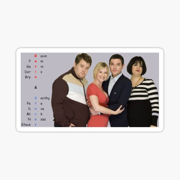 "Gavin and stacey " Sticker for Sale by InkyApparel | Redbubble