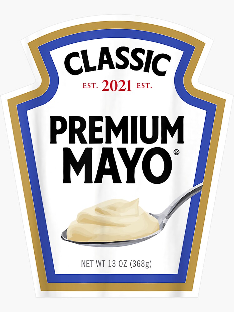 "Mayonnaise DIY Halloween Costume Matching Group Mayo" Sticker for Sale ...