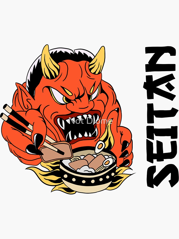 "seitan" Sticker for Sale by candychan | Redbubble