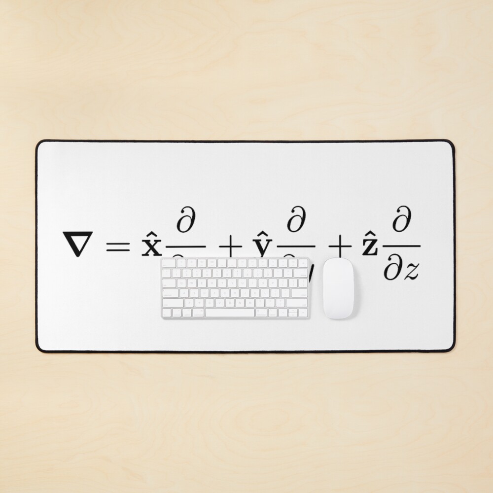 "Nabla operator definition, math and physics basics" Art Board Print ...