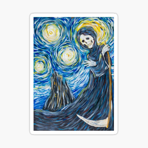 "La Mort" Sticker for Sale by aosda | Redbubble