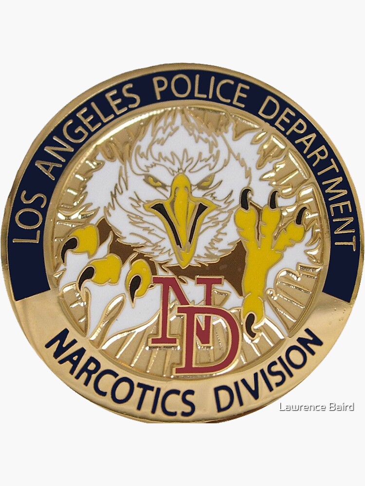 "Los Angeles Police Department Narcotics Division" Sticker for Sale by ...