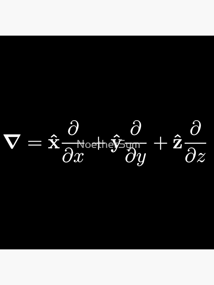Póster «Definición del operador Nabla, conceptos básicos de matemáticas ...
