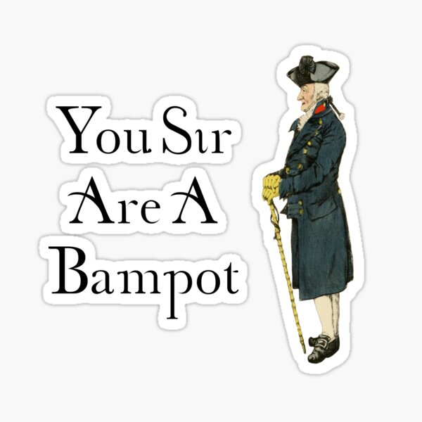 "You Sir are a Bampot!" Sticker for Sale by ThistleRosep | Redbubble