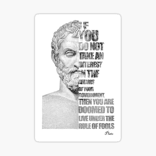 "Plato" Sticker for Sale by YoKee | Redbubble