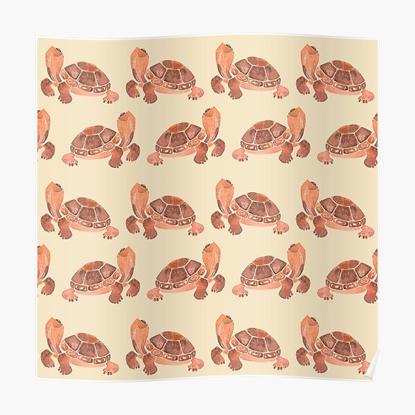 "Marching Turtles" Poster for Sale by Yayilustra | Redbubble