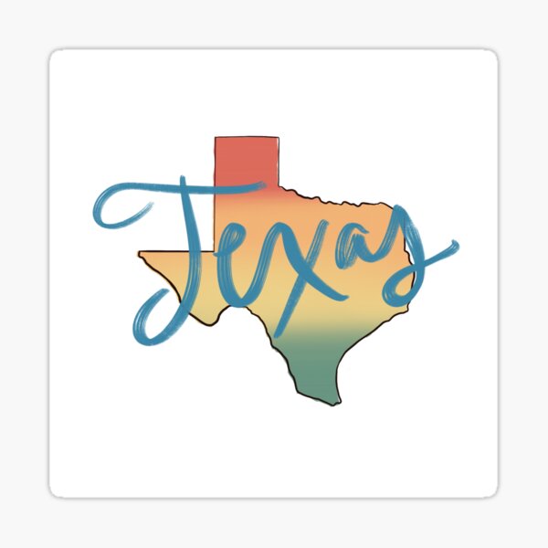 "Texas logo" Sticker by Purple-dinosaur | Redbubble