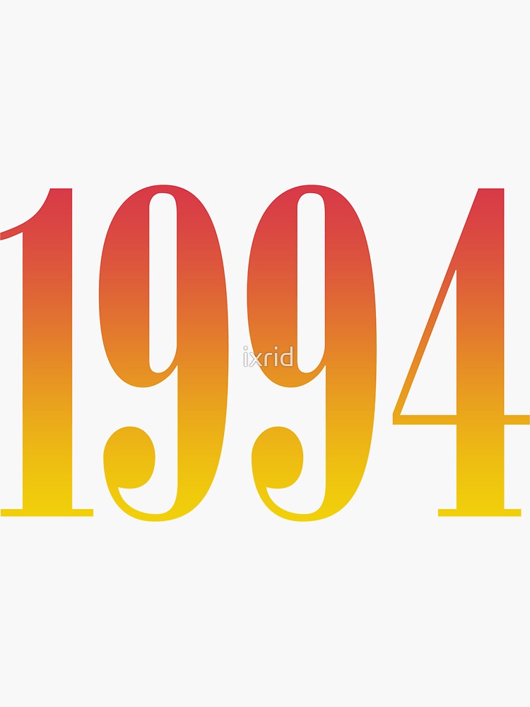 "1994" Sticker for Sale by ixrid | Redbubble